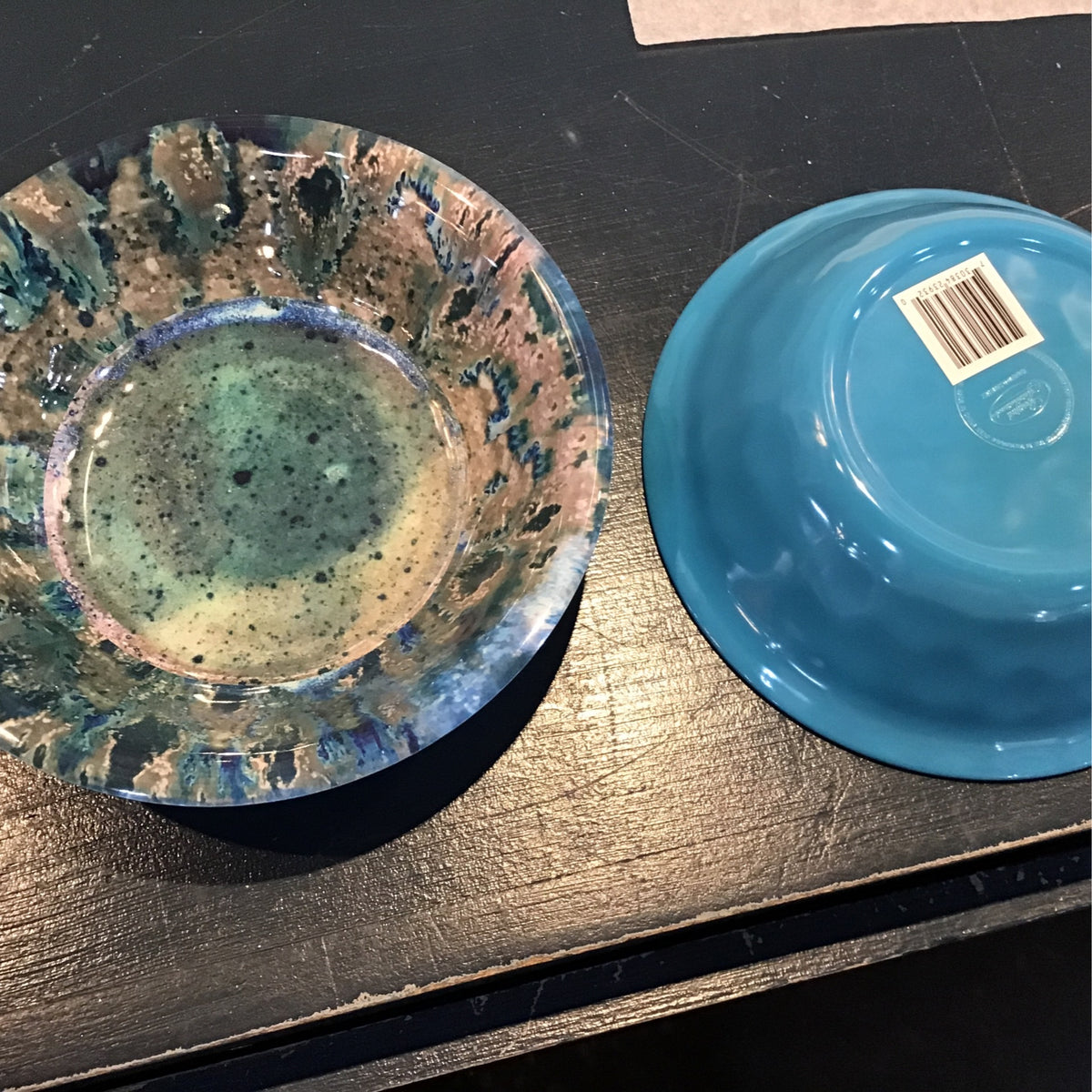 Radiance teal melamine bowl – Dannini.com